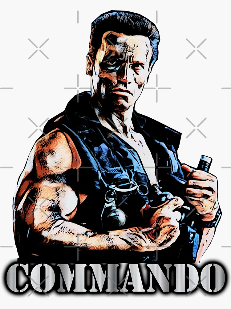 "commando" Sticker by JTK667 | Redbubble