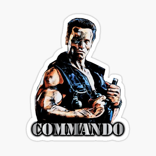 "commando" Sticker by JTK667 | Redbubble