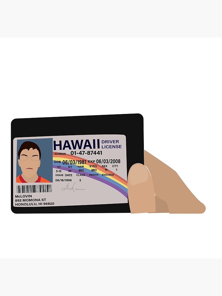 "McLovin ID" Poster for Sale by lily-hj | Redbubble
