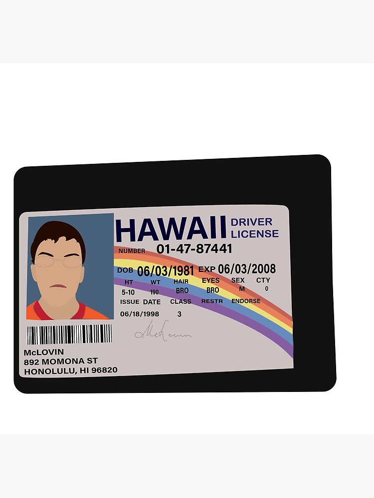 "MCLOVIN ID SUPERBAD" Poster for Sale by lily-hj | Redbubble