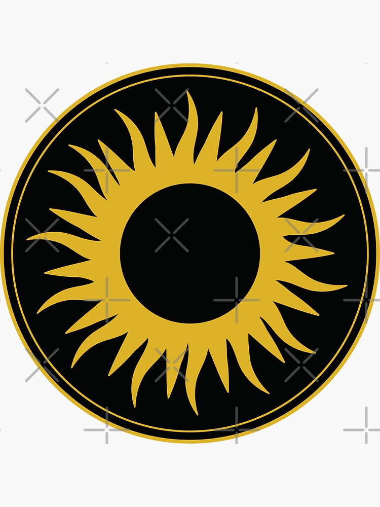 "Golden sun" Sticker for Sale by Stalik13 | Redbubble