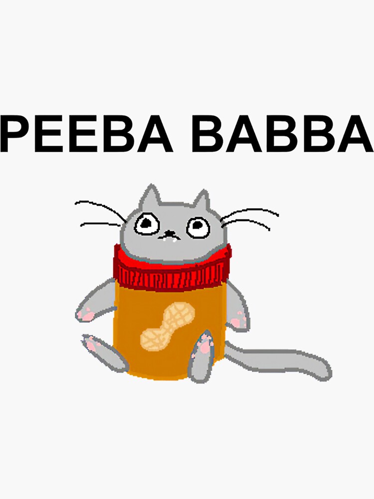 "Peeba-Babba " Sticker for Sale by Macico-shop | Redbubble