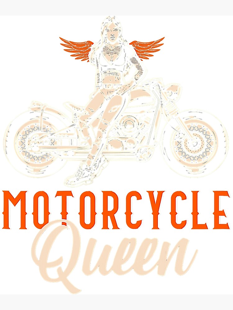 "Womens Motorcycle Queen Biker Girl Vintage Motorbike Biker" Poster for ...