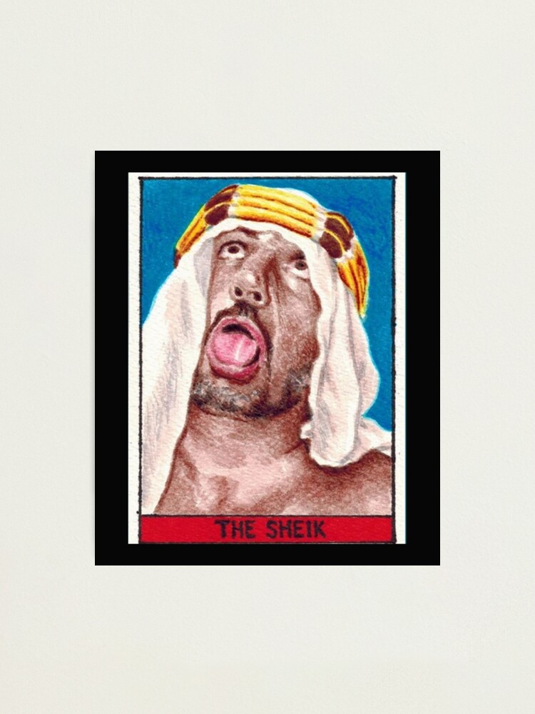 Lámina fotográfica «EL ORIGINAL SHIEK SHEIK Ed farhat lucha ...