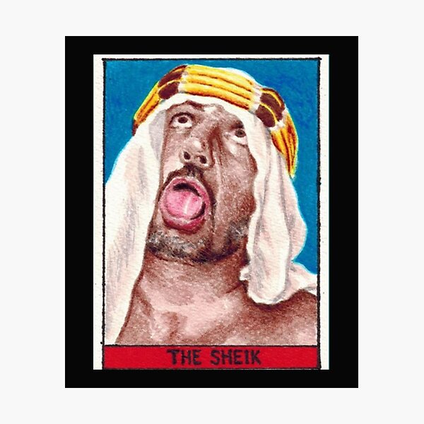 Lámina fotográfica «EL ORIGINAL SHIEK SHEIK Ed farhat lucha ...