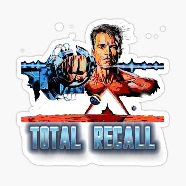 "Total recall" Sticker for Sale by American Artist | Redbubble