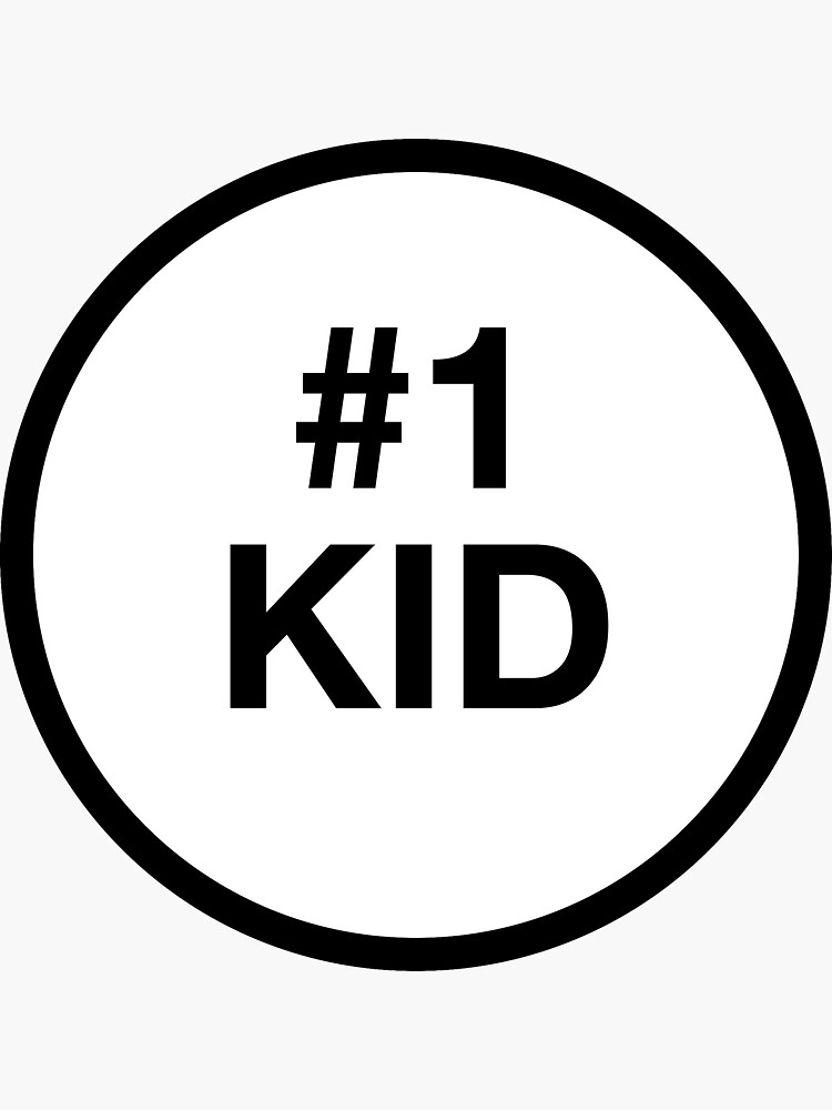 "#1 Kid" Sticker by lovenematodes | Redbubble