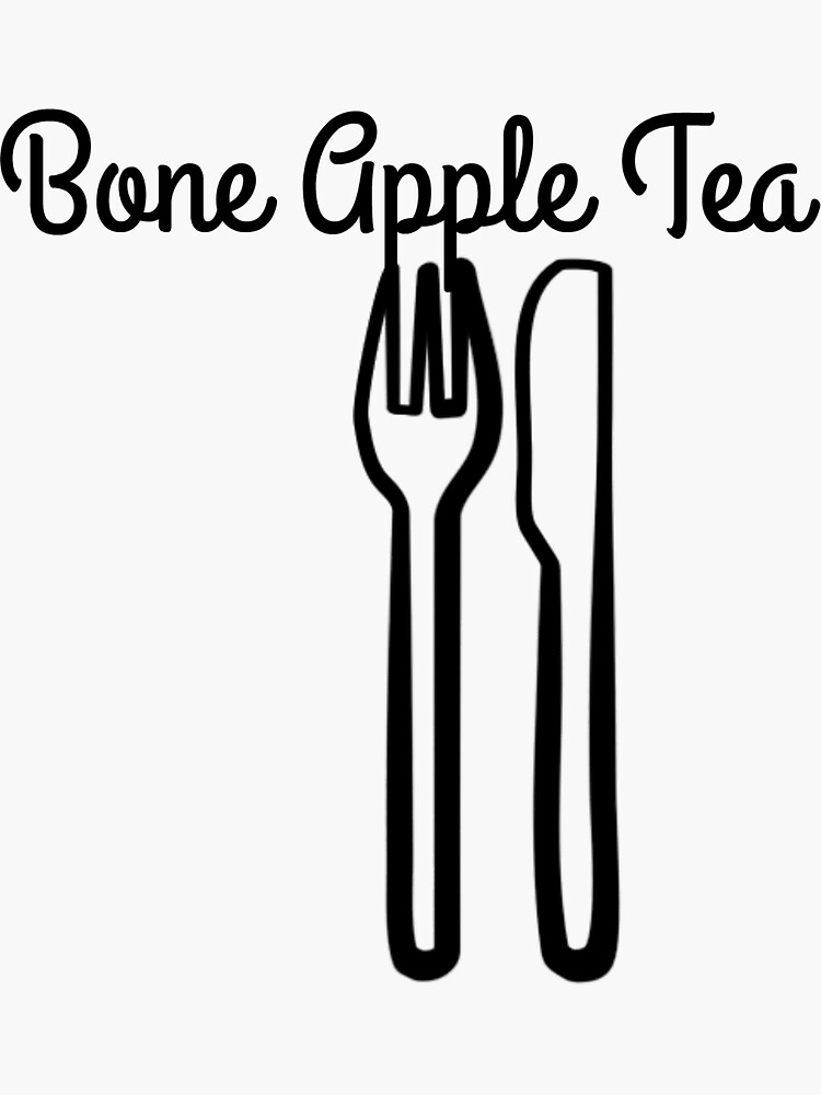"Bone apple tea meme " Sticker for Sale by slapstyk | Redbubble