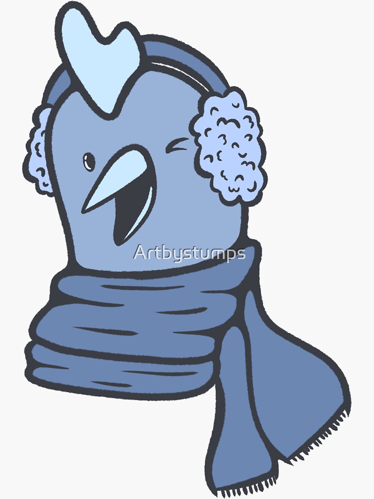 "Sassy Winking Chicken" Sticker for Sale by Artbystumps | Redbubble