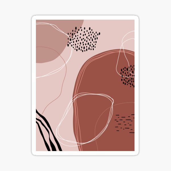 "boho abstract" Sticker by radiant-designs | Redbubble