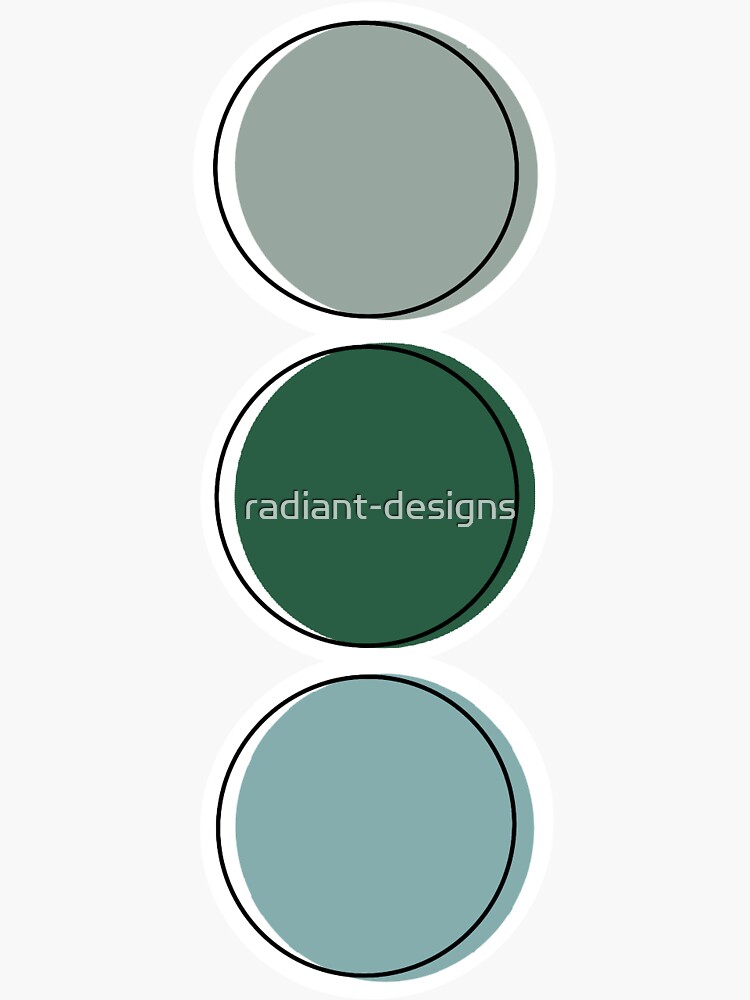 "color palette" Sticker by radiant-designs | Redbubble