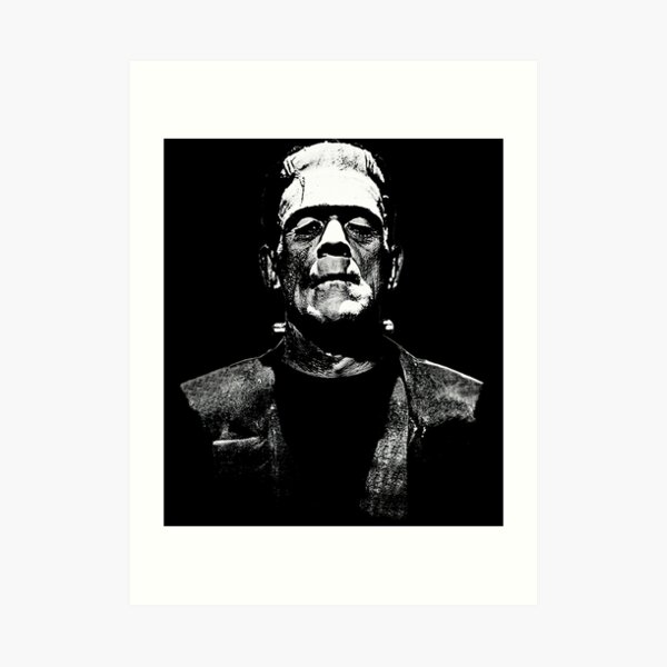 "Frankenstein's Monster Face" Art Print for Sale by shopKIIIIOOOOO ...