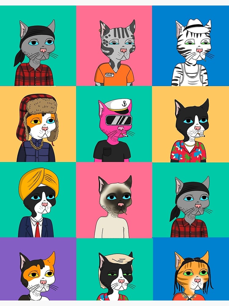 "Gutter Cat Gang NFT - " Poster for Sale by SharxPrint | Redbubble