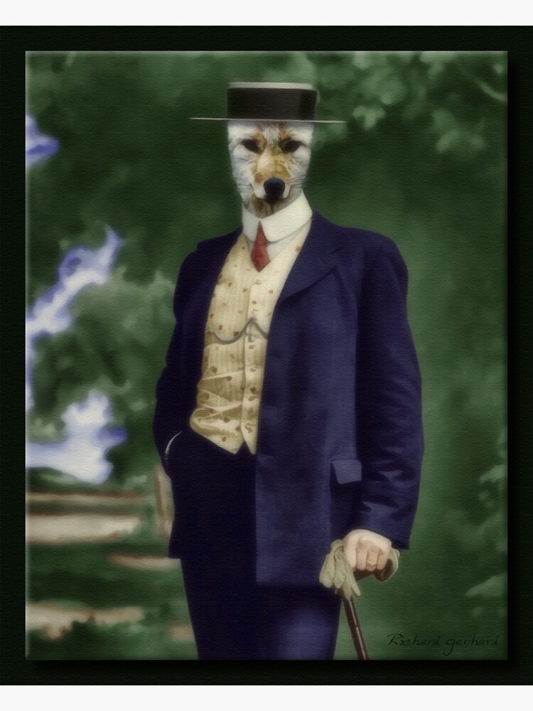 "The Gentleman Mr. Wiley" Sticker for Sale by Richard Gerhard | Redbubble