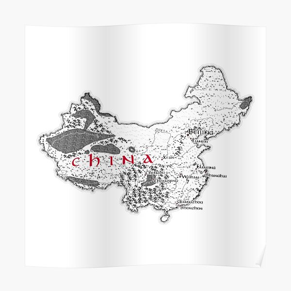 "China Fantasy Map" Poster by Inkarto-Maps | Redbubble