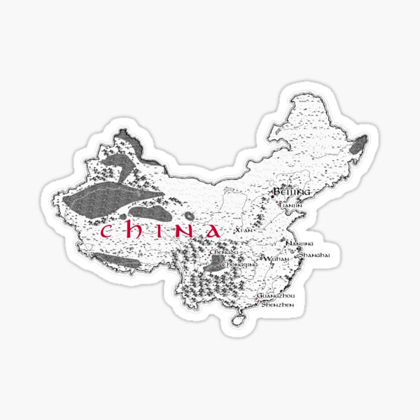 "China Fantasy Map" Sticker for Sale by Inkarto-Maps | Redbubble