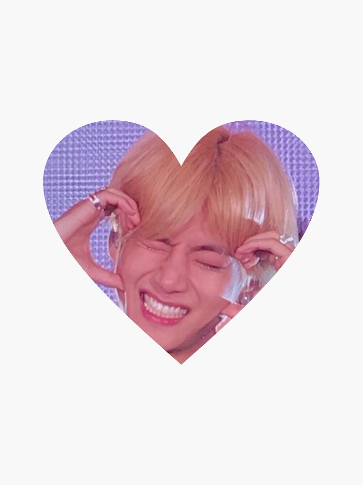 "taehyung heart" Sticker by ka1tmartin3z | Redbubble
