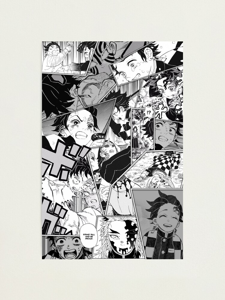 Lámina fotográfica «Collage de manga Demon Slayer» de zayurh | Redbubble