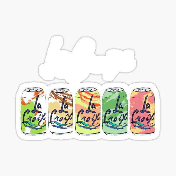 "La Croix Drinking Sparkling Water Logo" Sticker by WilliamJose7 ...