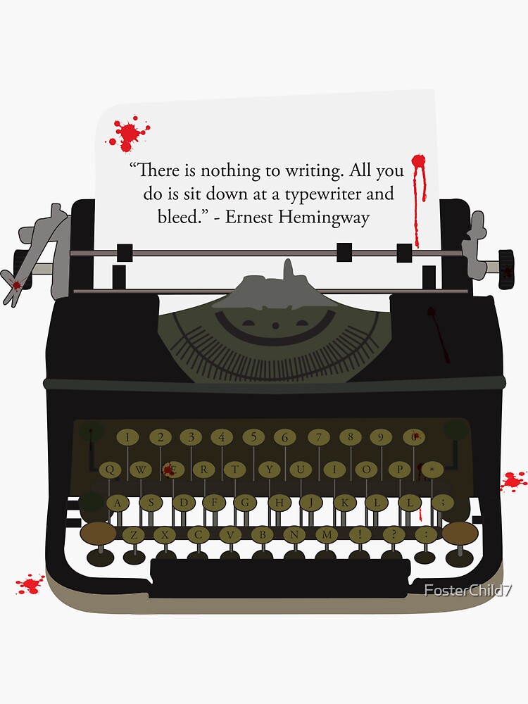 "Nothing To Writing" Sticker for Sale by FosterChild7 | Redbubble