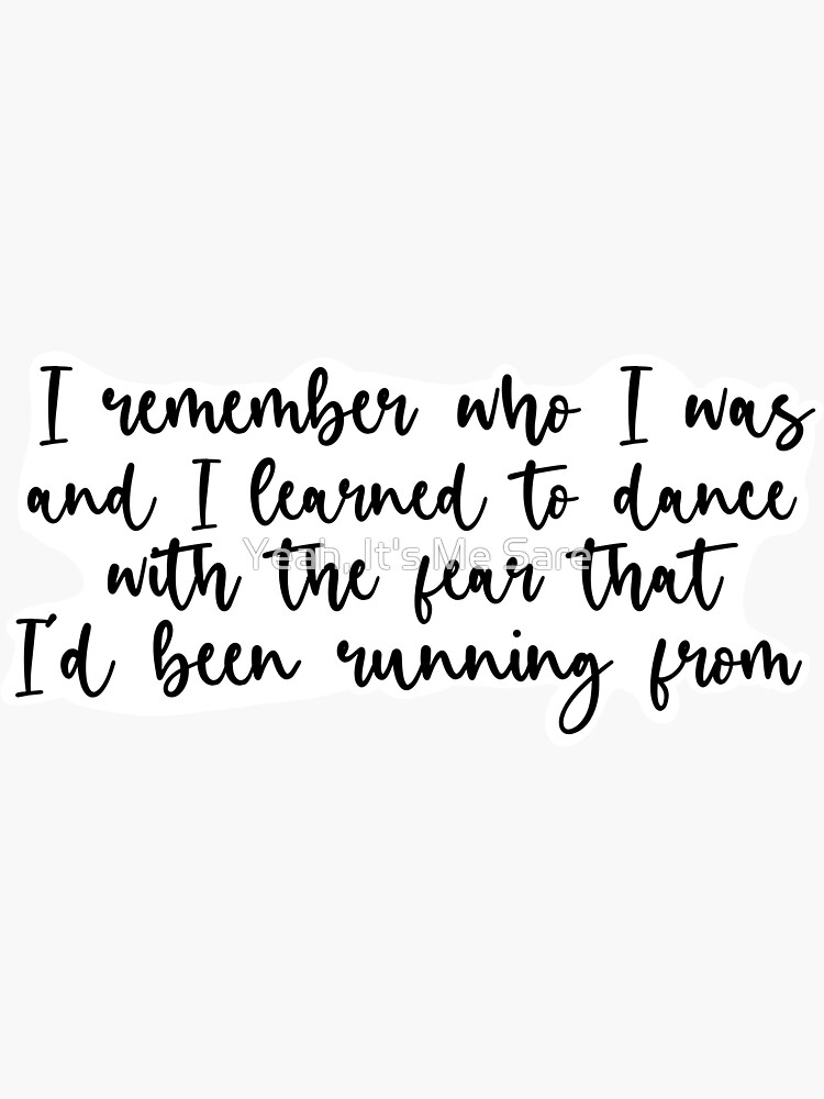 "Fear by Ben Rector" Sticker for Sale by smmcclen | Redbubble