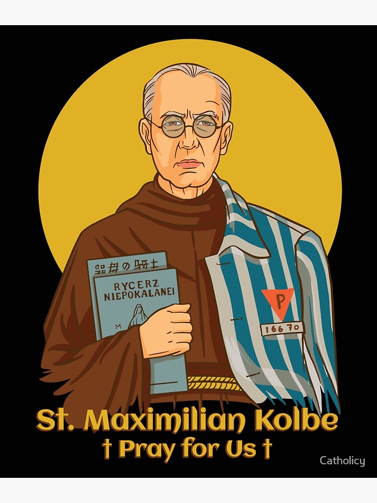"St Maximilian Kolbe Catholic Saint Poland" Poster for Sale by ...