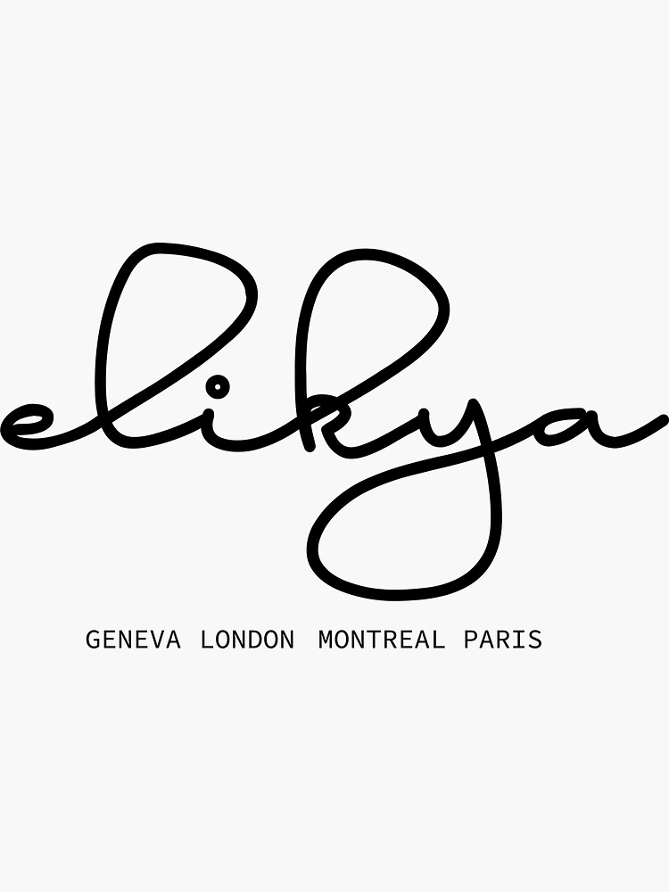 "Elikya Luxury Collection" Sticker by be-Huru | Redbubble