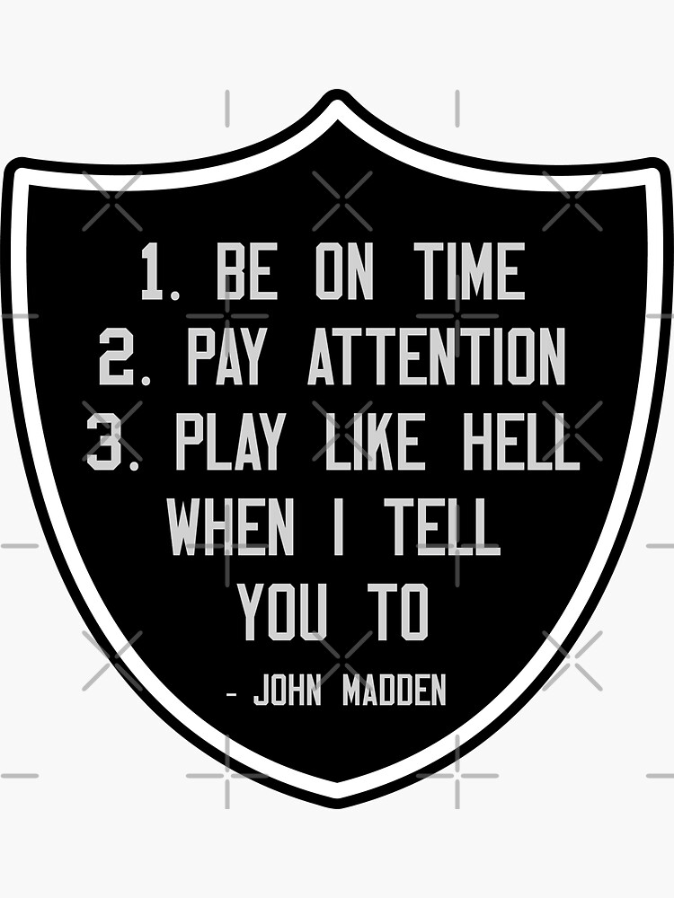 "MADDEN RULES" Sticker for Sale by thatDudeAZ89 | Redbubble