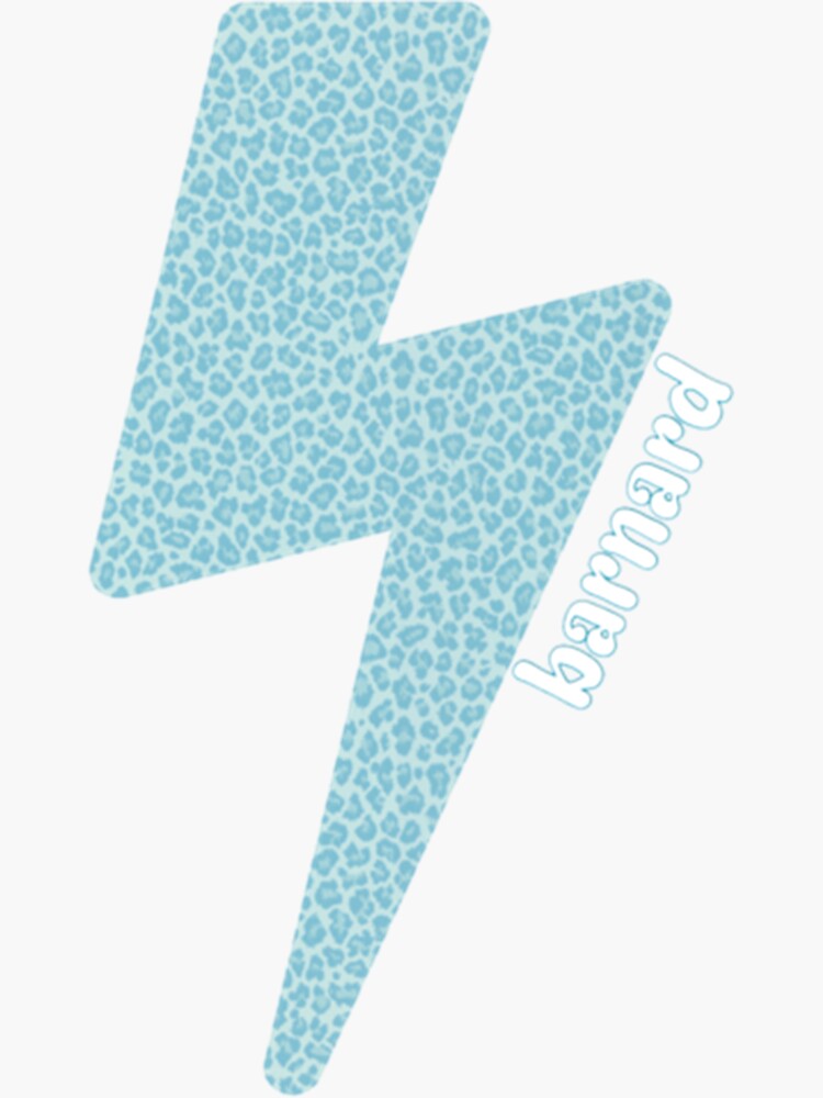 "Barnard Cheetah Lightning Bolt " Sticker for Sale by LauziCoS | Redbubble