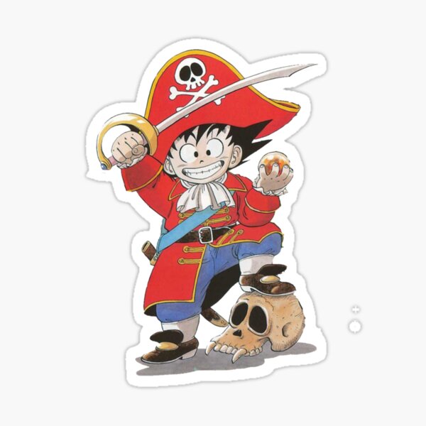 "Pirate goku" Sticker by DereckOrtiz | Redbubble