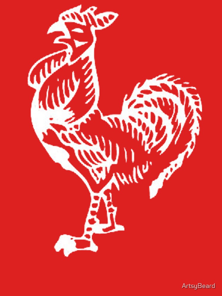 "Rooster" T-shirt for Sale by ArtsyBeard | Redbubble | rooster t-shirts ...