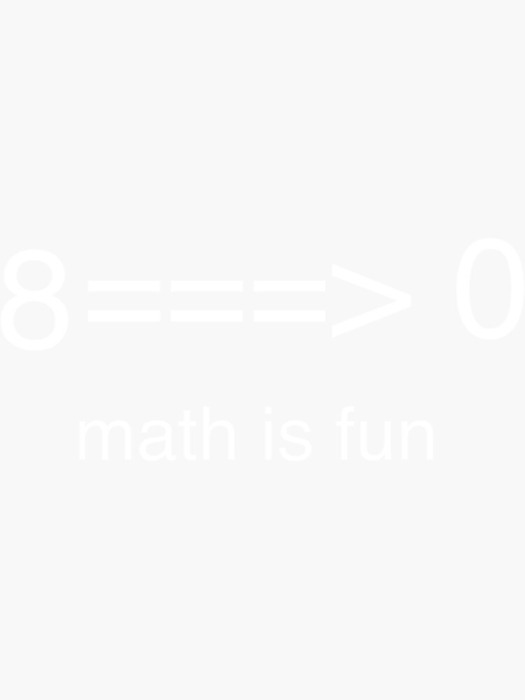 Math Is Fun Numbers Look Like A Penis Essential Sticker For Sale By Herachf Redbubble