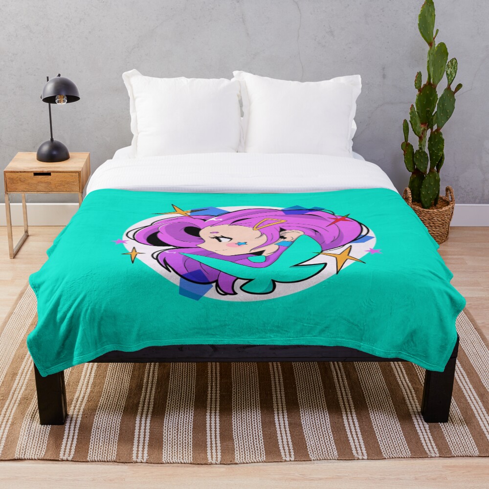 "Anime Girl Pfp, Anime Girl, Pfp" Throw Blanket by graphic-genie ...