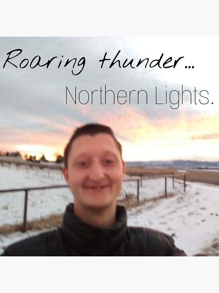 "Daniel Larson northern lights" Sticker for Sale by ssusannam | Redbubble