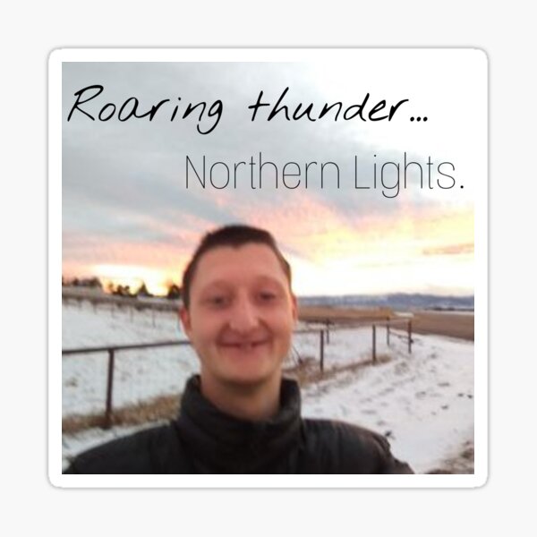 "Daniel Larson northern lights" Sticker for Sale by ssusannam | Redbubble