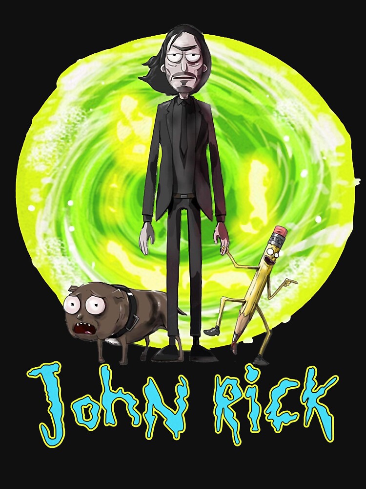 "John-Rick Classic T-Shirt" Essential T-Shirt for Sale by Briamarco ...