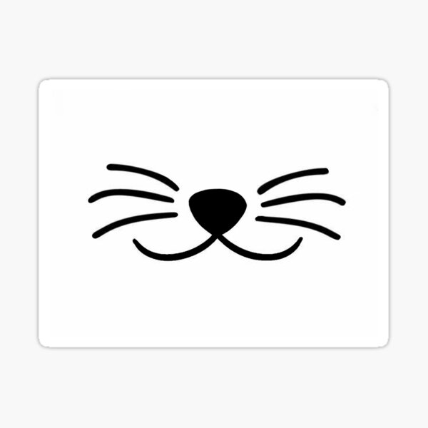 "Cute Cat Smile Nose" Sticker by GiulisLulis | Redbubble