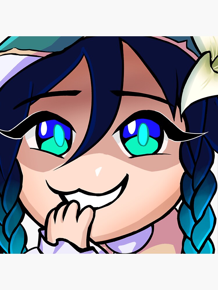 "Venti Hehe Emote" Sticker for Sale by superfroots | Redbubble