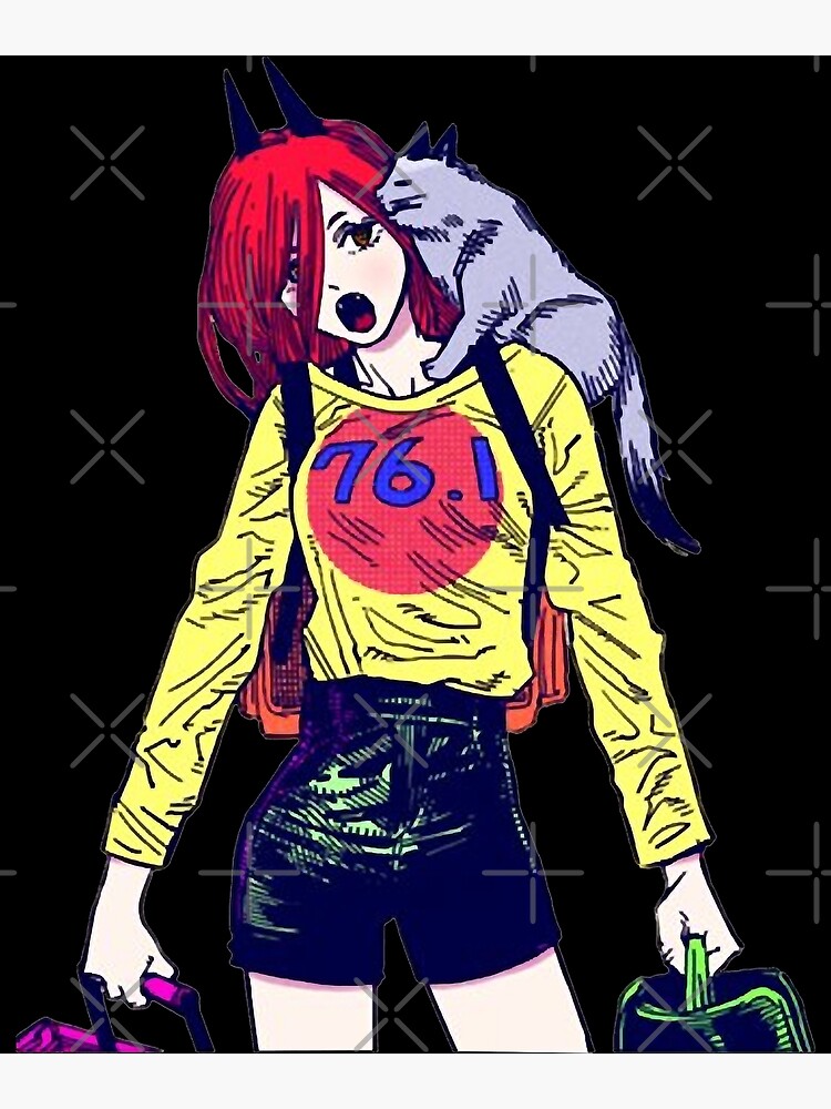 Póster «Csm Pochita Manga Gun Fiend Anime 2021 Chainsaw Man Power And ...