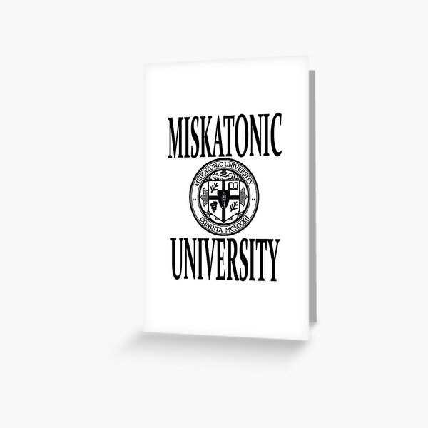 "Miskatonic University Logo" Greeting Card for Sale by Kierlo5610 ...