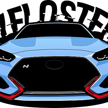 "Hyundai Veloster N" Sticker for Sale by IssKa | Redbubble