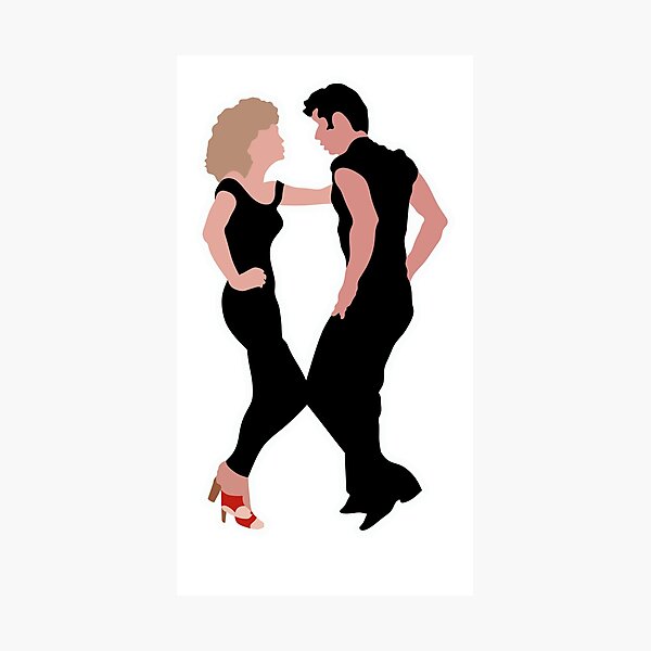 "Grease Dancing Danny and Sandy" Photographic Print by tlaprise | Redbubble