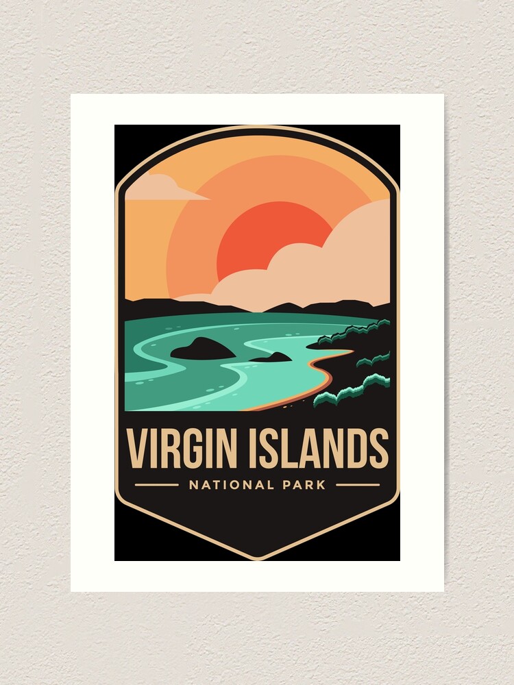 "Virgin islands national park emblem patch logo " Art Print by ...
