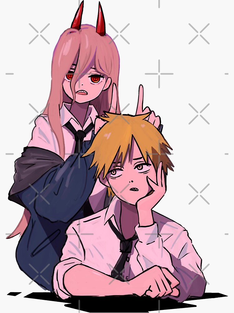 Pegatina «Csm Pochita Manga Gun Fiend Anime 2021 Power And Denji Lindos ...