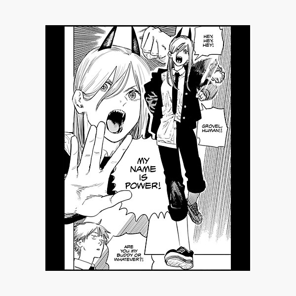 Lámina fotográfica «Csm Pochita Manga Gun Fiend Anime 2021 Power ...