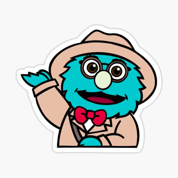 "The professor, puppet history " Sticker for Sale by MoopMerchr | Redbubble
