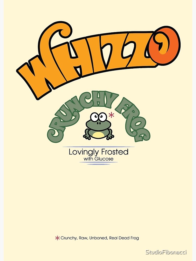 "Whizzo Crunchy Frog" Art Board Print for Sale by StudioFibonacci ...