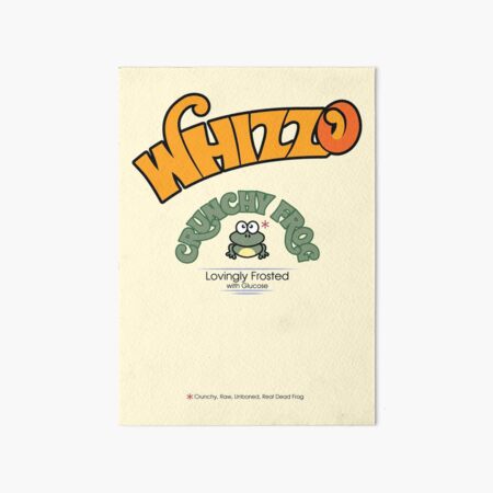 "Whizzo Crunchy Frog" Art Board Print for Sale by StudioFibonacci ...