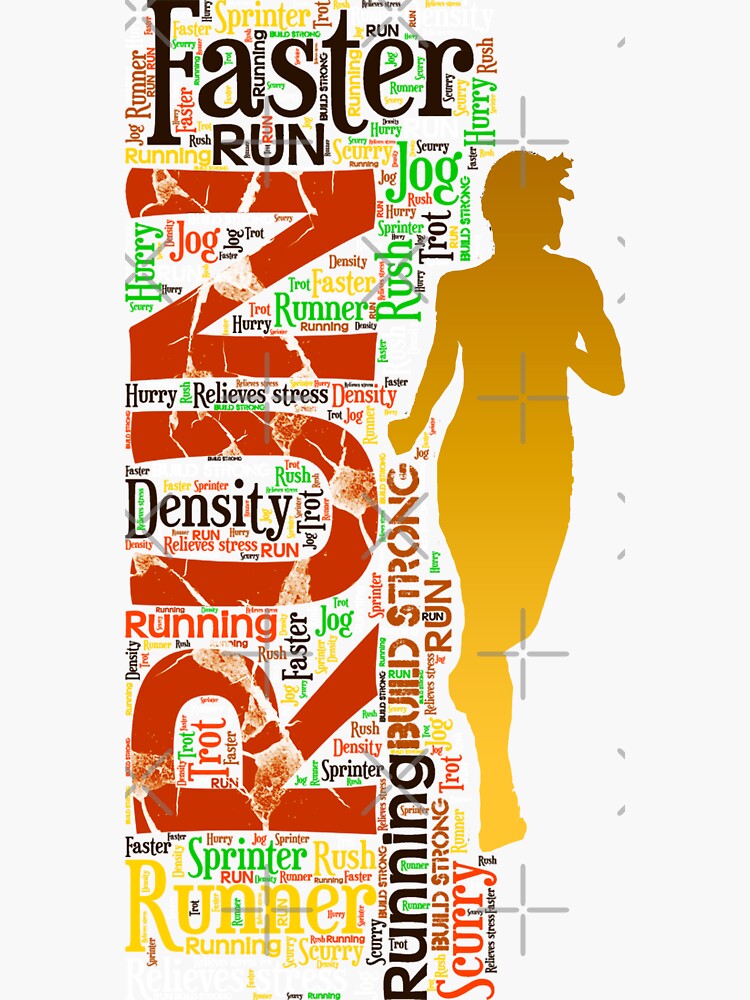 "Sprinter" Sticker for Sale by muayadhabeeb | Redbubble