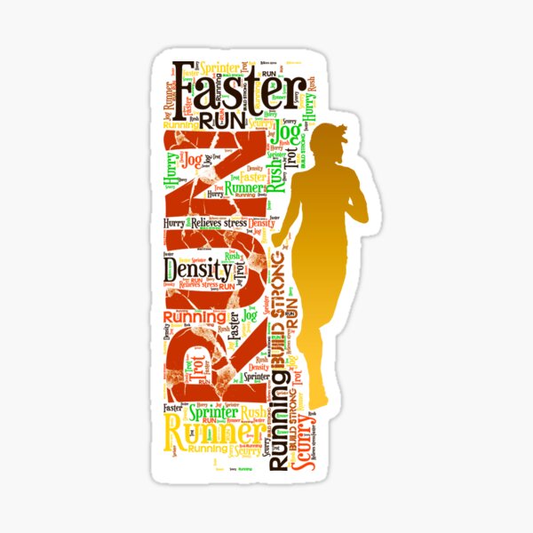 "Sprinter" Sticker for Sale by muayadhabeeb | Redbubble